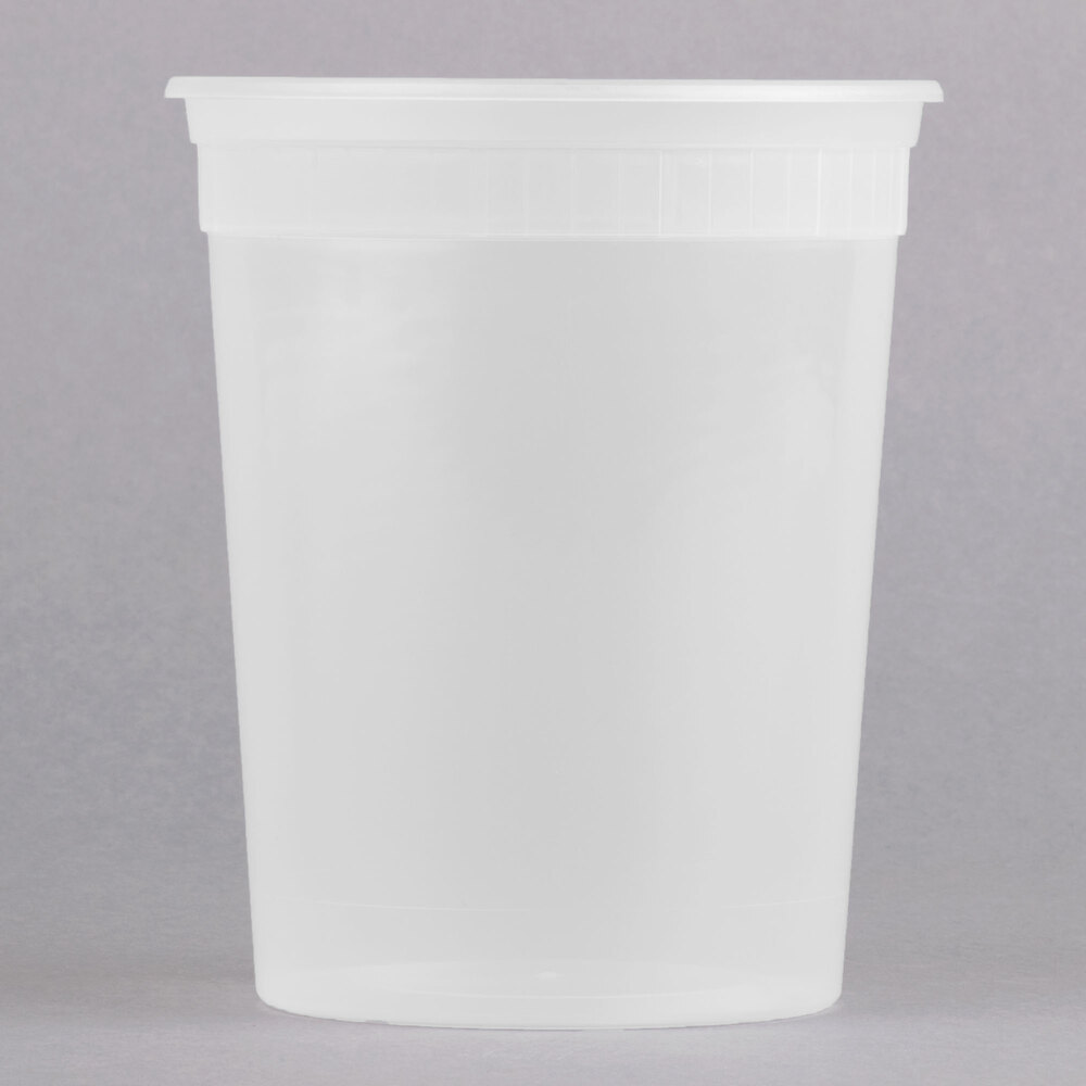 ChoiceHD 32 Oz Microwavable Translucent Plastic Deli Container 24 Pack choicehd-32-oz-microwavable-translucent-plastic-deli-container-24-pack