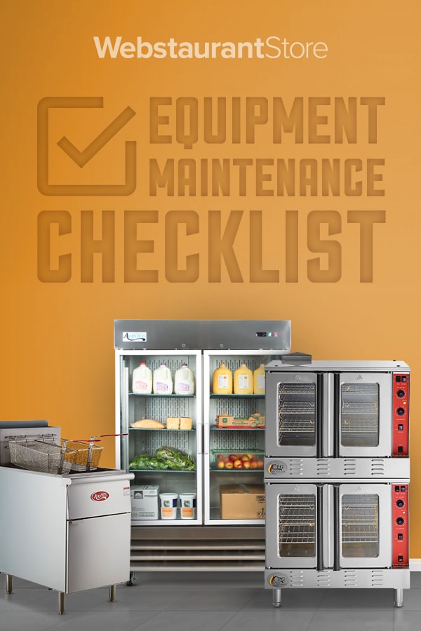 Commercial Kitchen Equipment Maintenance Checklist