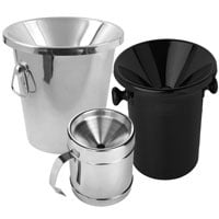 Acopa 4 Qt. Smooth Stainless Steel Wine Tasting Spittoon