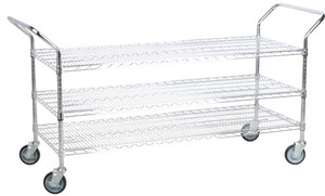 Regency 18" x 60" Three Shelf Chrome Heavy Duty Utility Cart
