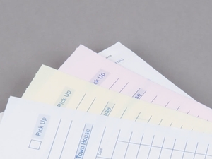 Choice 3 Part White Carbonless Order Delivery Form - 10/Pack