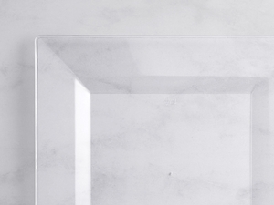 Clear Square Plastic Plates (10") - 10/Pack