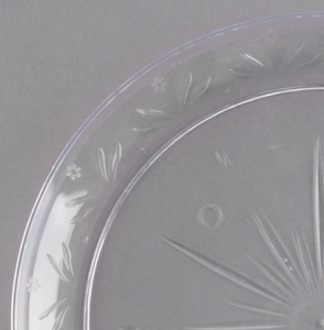 Visions 10" Clear Plastic Plate - Sample - 20/Sample