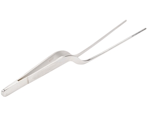 Mercer Culinary M35137 7 7/8" Offset Precision / Plating Tongs