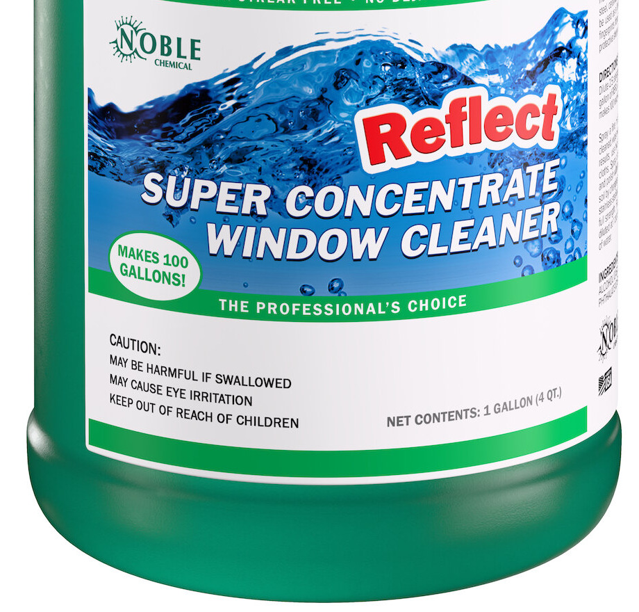 Noble Chemical 1 gallon / 128 oz. Reflect Super Concentrated Glass ...