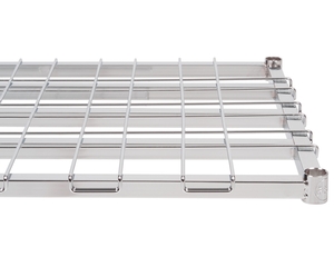 Regency 24" x 60" Chrome Heavy-Duty Dunnage Shelf with Wire Mat - 800 ...