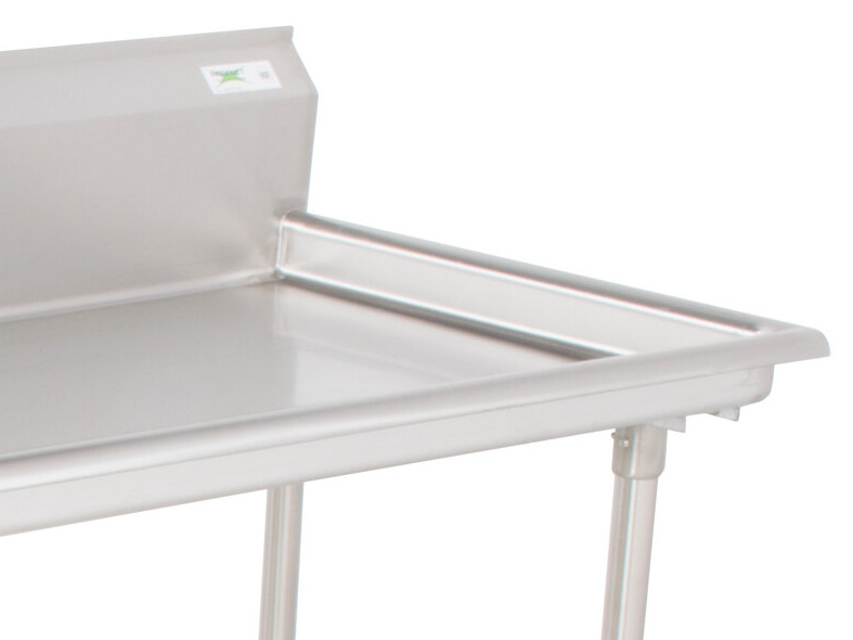 Regency 16 Gauge 6' Clean Dish Table - Right Drainboard