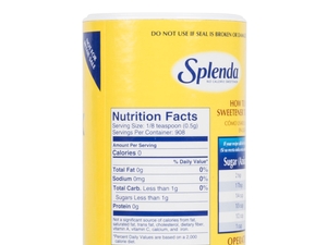 Splenda Sweetener Bulk Cannister (16 oz.) - 12/Case