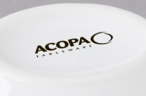 Acopa 3.5 oz. Bright White Porcelain Creamer - 48/Case