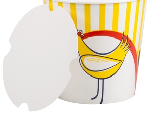 Choice 170 oz. Chicken Bucket with Lid - 20/Pack