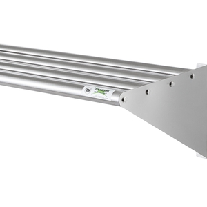 Regency 16" x 36" Stainless Steel Tubular Wall Mounted Shelf