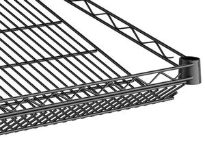 Regency 18" x 36" NSF Black Epoxy Slanted Wire Shelf