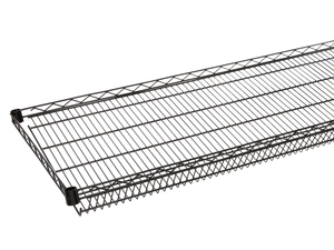 Regency 24" x 60" NSF Black Epoxy Slanted Wire Shelf