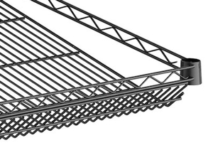 Regency 24" x 60" NSF Black Epoxy Slanted Wire Shelf