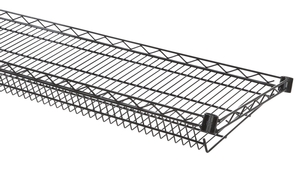 Regency 18" x 48" NSF Black Epoxy Slanted Wire Shelf