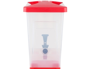 Choice 3 Gallon Red Slim Beverage / Juice Dispenser