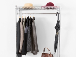 Regency 18" x 36" x 74" Chrome Garment Rack