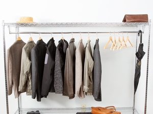 Regency 24" x 72" x 74" Chrome Garment Rack