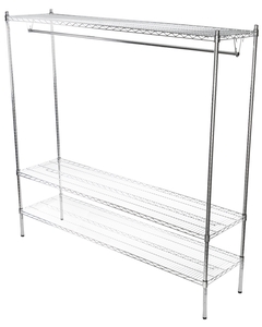 Regency 18" x 72" x 74" Chrome Garment Rack