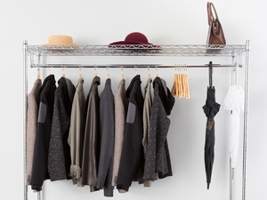 Regency 18" x 60" x 70" Chrome Mobile Garment Rack