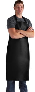 Choice Black 38 Mil Heavy Weight Vinyl Dishwasher Apron - 40"L x 25"W