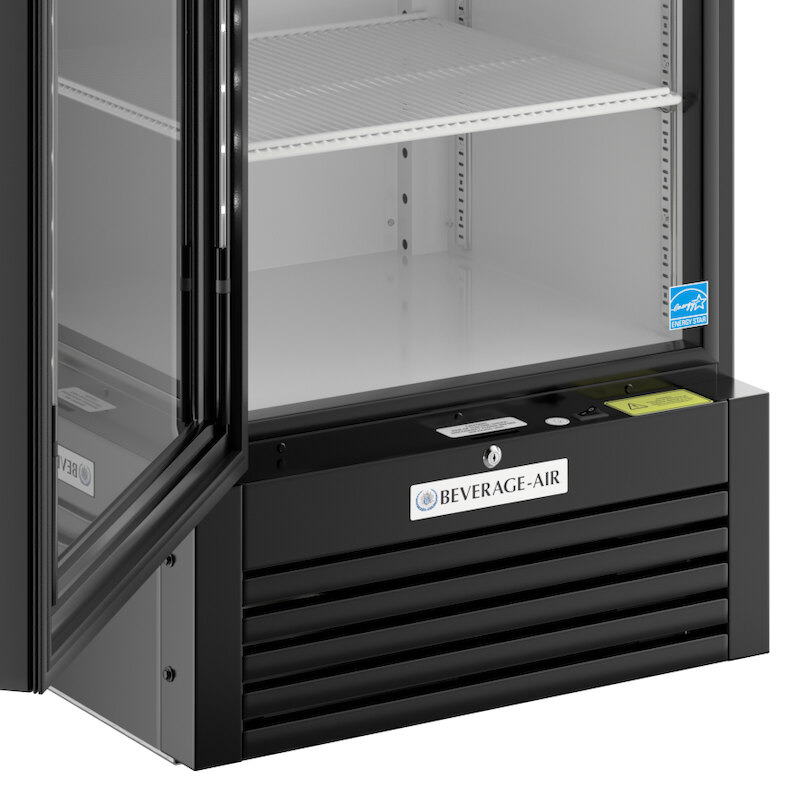 Beverage-Air MT12-1B-18 25" Marketeer Series Black Refrigerated Glass ...