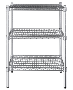 Regency 18" x 24" NSF Stainless Steel 3-Shelf Kit with 34" Posts
