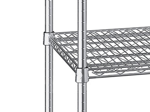 Regency 24" x 60" NSF Stainless Steel 4-Shelf Kit with 86" Posts