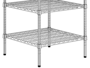 Regency Spec Line 24" x 24" x 34" NSF Stainless Steel 3-Shelf Kit