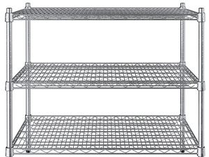 Regency 24" x 36" NSF Stainless Steel 3-Shelf Kit with 34" Posts