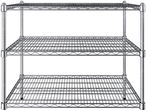 Regency 24" x 36" x 34" NSF Chrome 3-Shelf Kit