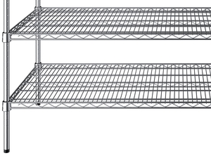 Regency 24" x 60" NSF Chrome 5-Shelf Kit with 54" Posts