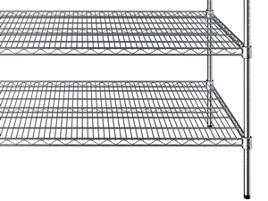 Regency 30" x 48" NSF Chrome 5-Shelf Kit with 54" Posts