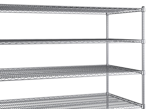 Regency 30" x 72" NSF Chrome Wire 5-Shelf Kit with 64" Posts