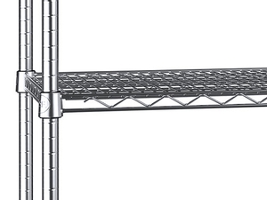 Regency 24" x 72" NSF Chrome Wire 4-Shelf Kit with 64" Posts