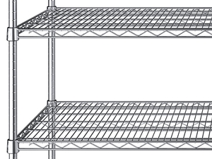 Regency 24" x 60" NSF Chrome Wire 5-Shelf Kit with 64" Posts