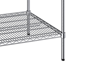 Regency 24" x 60" NSF Chrome Wire 5-Shelf Kit with 74" Posts