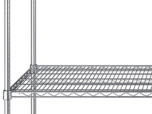 Regency 24" x 72" NSF Chrome Wire 4-Shelf Kit with 86" Posts