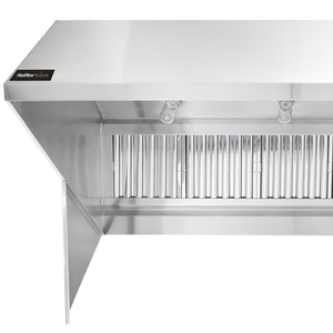 Halifax SCHO748 Type 1 Commercial Kitchen Hood with Short Cycle Makeup ...