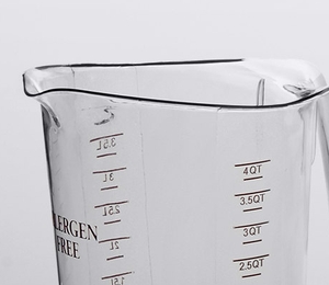 Choice 5-Piece Purple Allergen-Free Plastic Measuring Cup Set