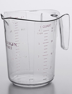 Choice 3-Piece Purple Allergen-Free Plastic Measuring Cup Set