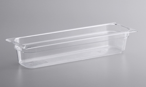 Vigor 1/2 Size Long Clear Food Pan - 4" Deep