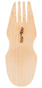 Bambu® 062100 Veneerware® 3 1/2" Disposable Bamboo Spork - 250/Case