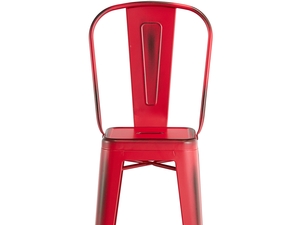 Lancaster Table & Seating Alloy Series Distressed Red Metal Indoor ...