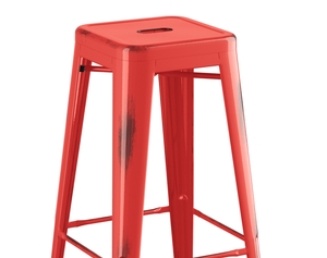 Lancaster Table & Seating Alloy Series Distressed Ruby Red Outdoor ...