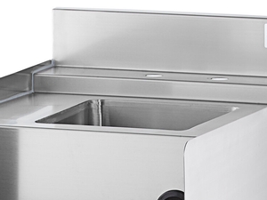 Regency 18" x 26" Stainless Steel Blender Station with Dump Sink