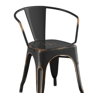 Lancaster Table & Seating Distressed Metal Chair