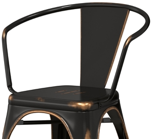 Lancaster Table & Seating Distressed Metal Chair