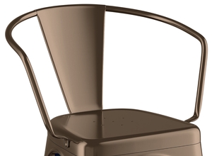 Lancaster Table & Seating Alloy Series Copper Outdoor Arm Chair