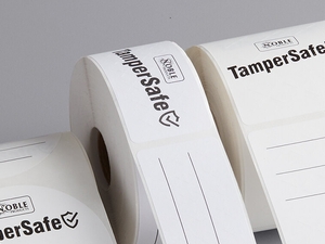 TamperSafe 3" Round Customizable White Paper Tamper-Evident Label - 250 ...